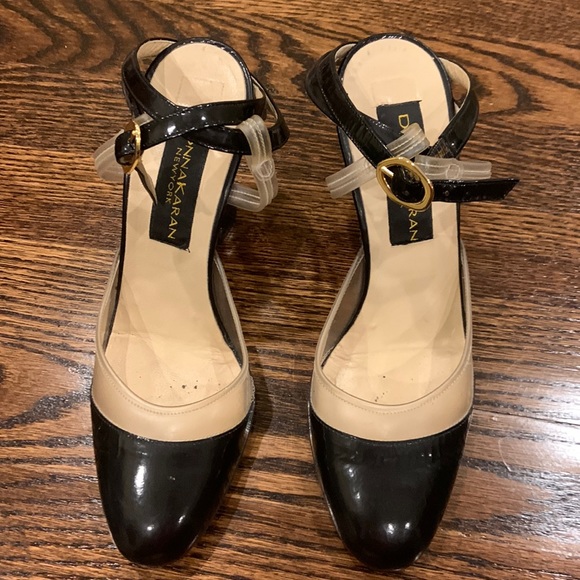 Donna Karan | Shoes | Donna Karen Black Patent With Clear Trim Made In ...